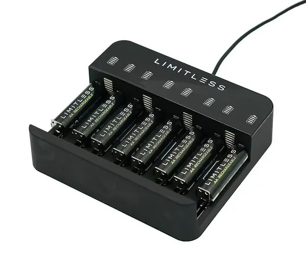 LIMITLESS Rechargeable Batteries With Charging Dock 8aa - One-color