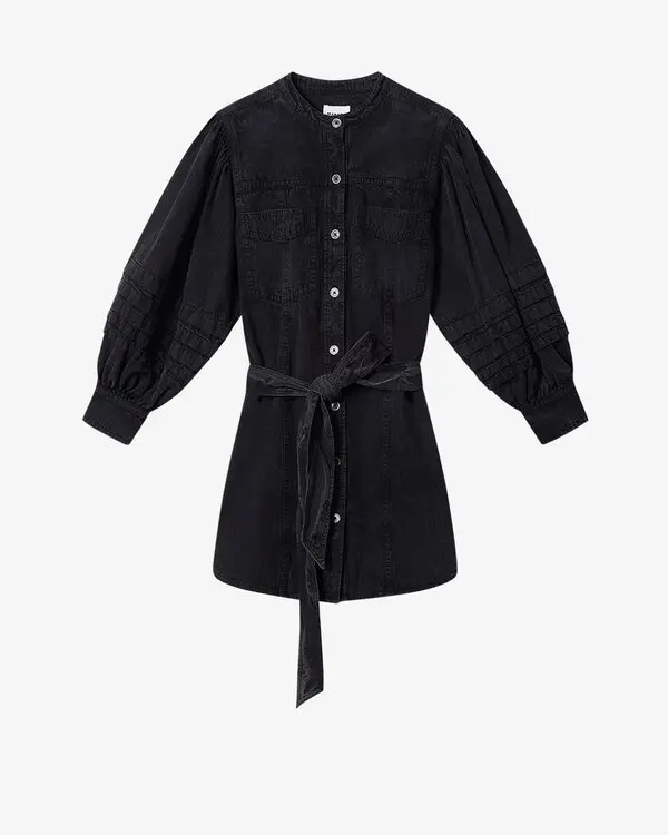 MARANT ETOILE Moe Shirt Dress - Black