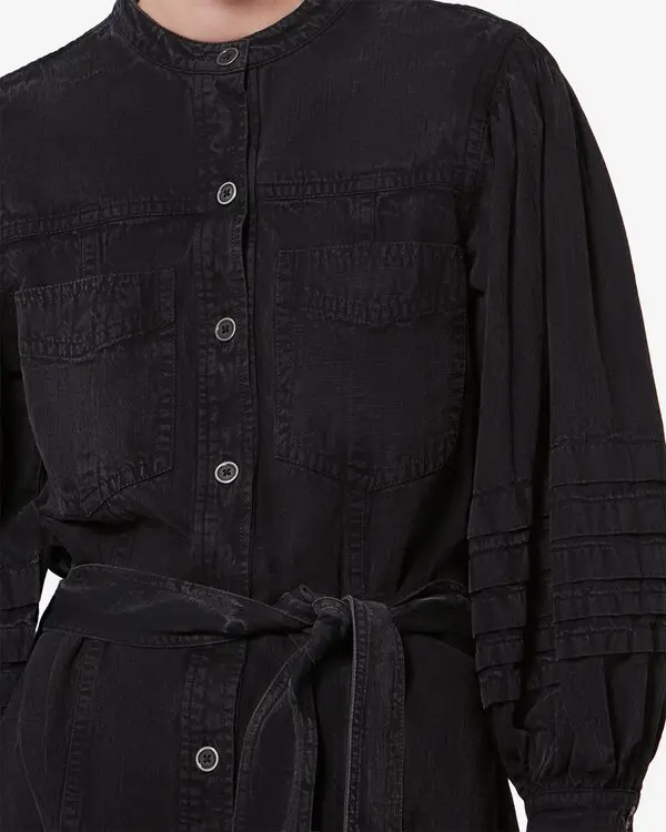 MARANT ETOILE Moe Shirt Dress - Black