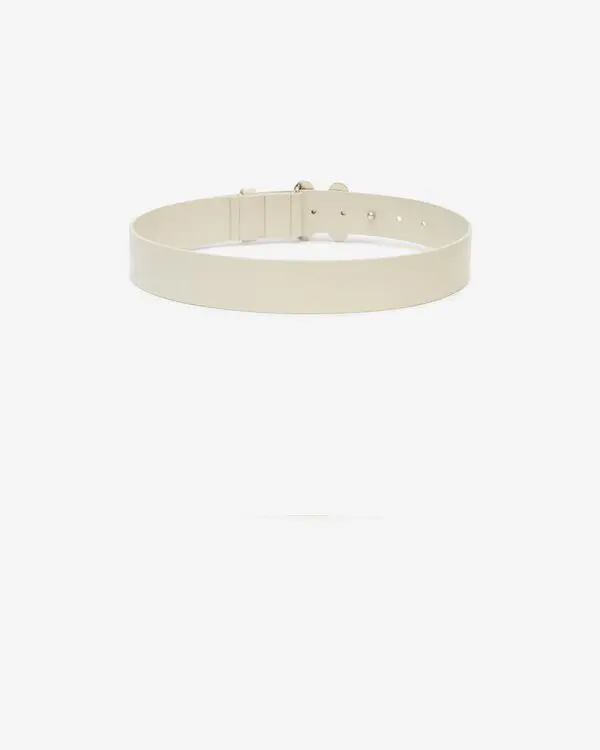 Isabel Marant Vickia Belt - Chalk/silver
