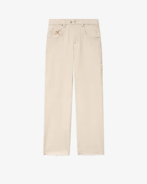 Isabel Marant Jeyda Organic Cotton Denim Jeans - Ecru