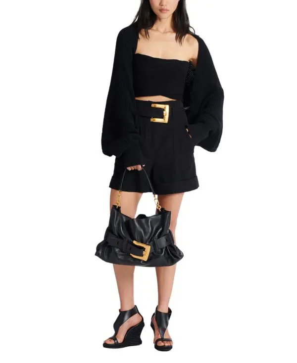 Balmain Medium Anthem Bag - Black