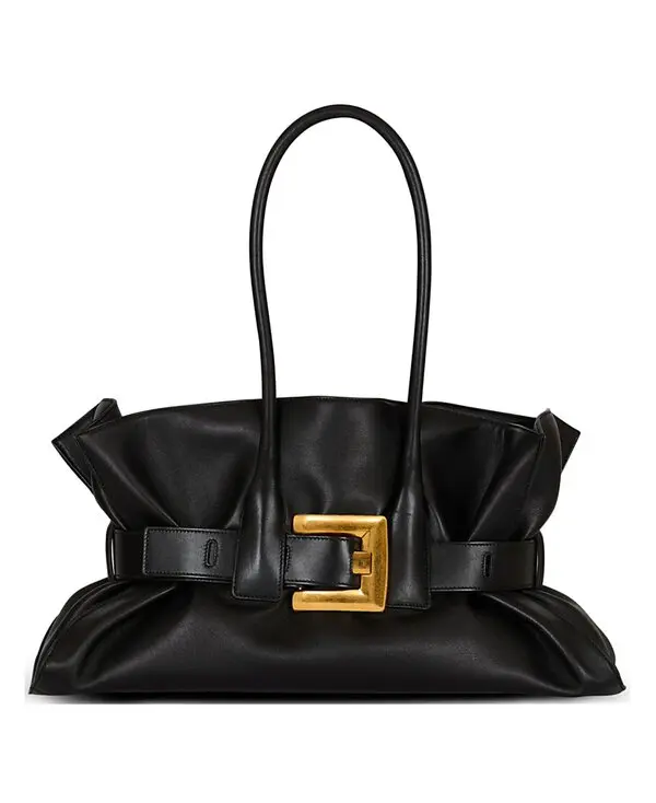 Balmain Calfskin Anthem Bag - Black