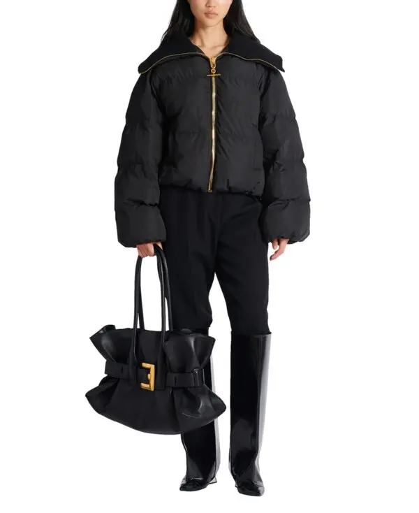 Balmain Calfskin Anthem Bag - Black