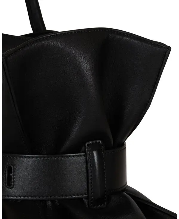 Balmain Calfskin Anthem Bag - Black