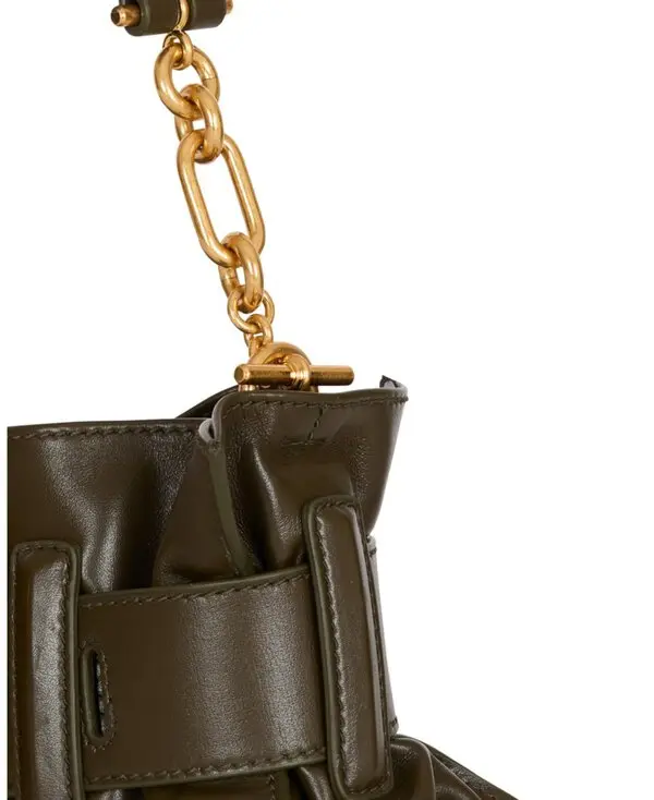 Balmain Mini Anthem Shoulder Bag - Khaki