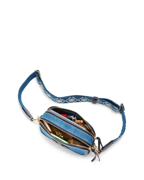 Tory Burch Mini Miller Crossbody Bag - Denim Multi/gold