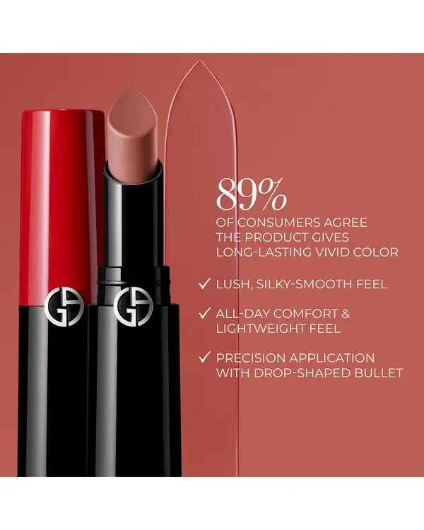 ARMANI Lip Power Long Lasting Satin Lipstick - Splendid