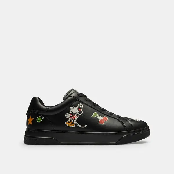 COACH Disney X High Line Sneaker With Sticker Print - Black Multi/silver