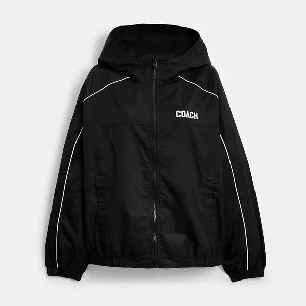 COACH Windbreaker In Recycled Polyester - Black