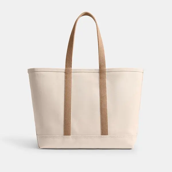 COACH Utility Tote In Regenerative Cotton - Natural