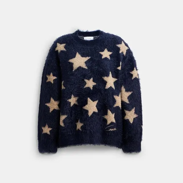COACH Star Crewneck Sweater
