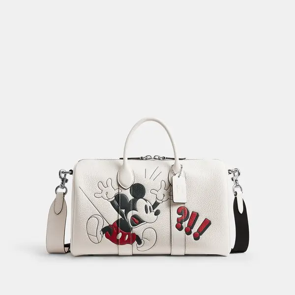 COACH Disney X Compass Bag 35 With Mickey Mouse - Chalk Multi