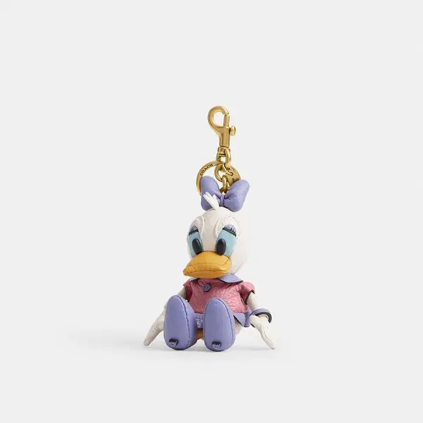 COACH Disney X Daisy Duck Collectible Bag Charm - Brass/chalk Multi