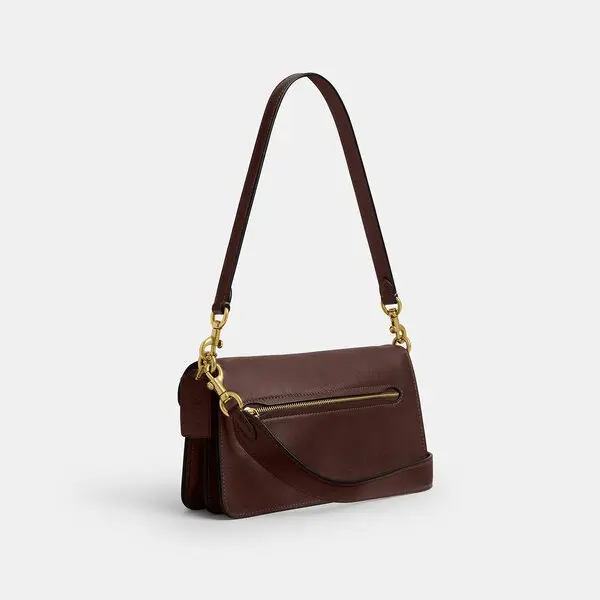 COACH Tabby Shoulder Bag 26 In Natural Grain Leather With Signature Hardware - Brass/maple