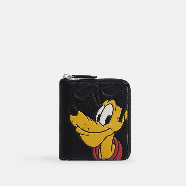 COACH Disney X Pluto Zip Around Coin Wallet