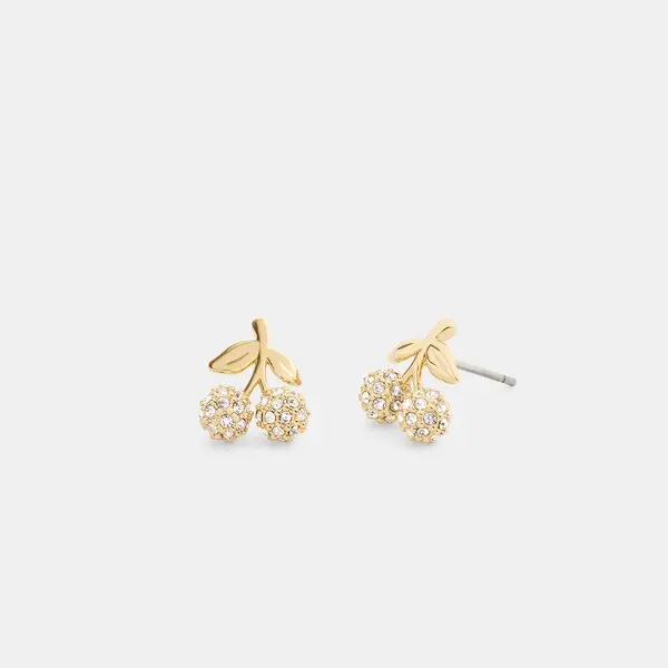 COACH® Pavé Cherry Stud Earrings