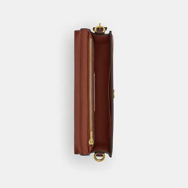 COACH Elora Top Handle Crossbody Bag - Brass/maple