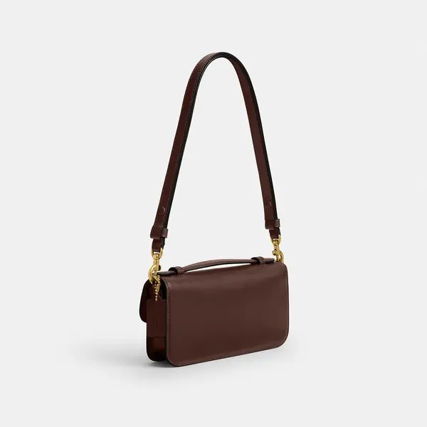 COACH Elora Top Handle Crossbody Bag - Brass/maple