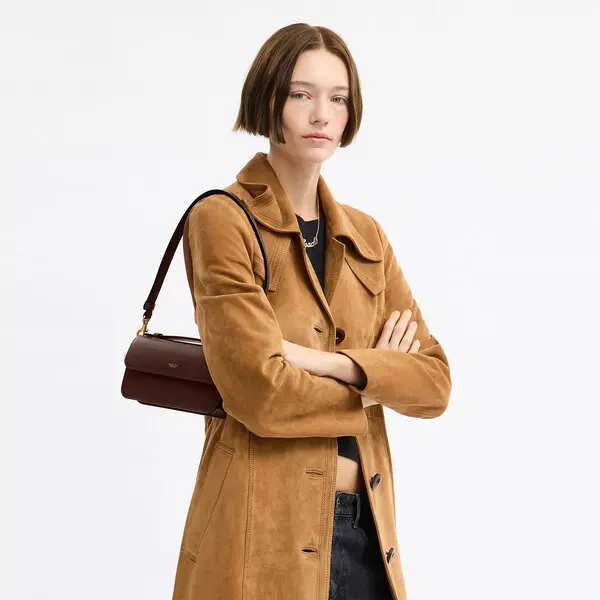COACH Elora Top Handle Crossbody Bag - Brass/maple