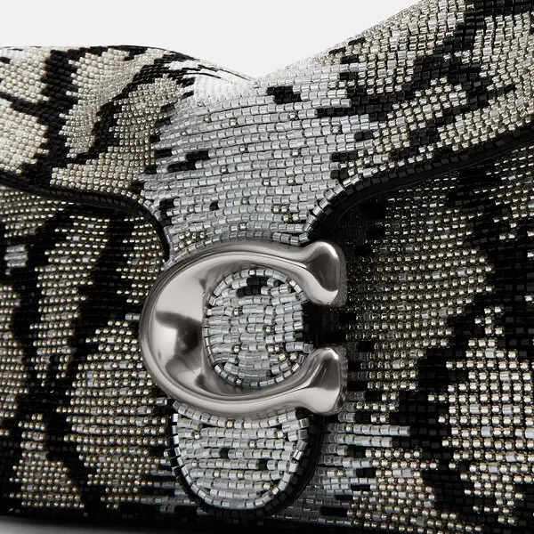 COACH Tabby Shoulder Bag 26 With Beaded Snake