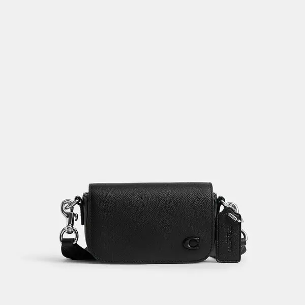 COACH Flap Crossbody Bag - Black