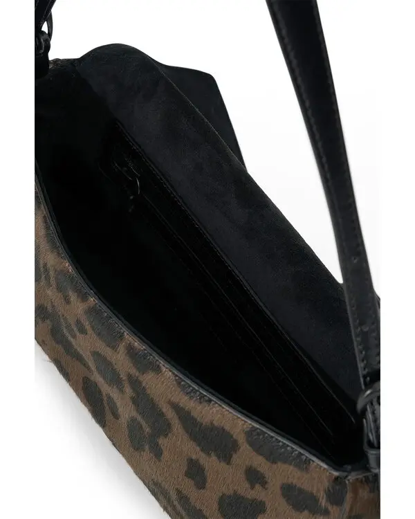 Staud Harlow Print Calf Hair Shoulder Bag - Leopard
