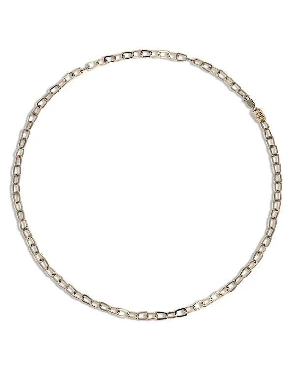 KING BABY STUDIO Pop Top Cut Out Necklace In 10k Yellow