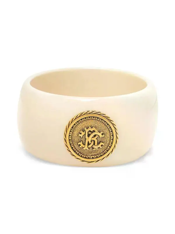 Roberto Cavalli Medallion Bracelet - Neutrals