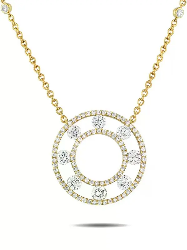 LB EXCLUSIVE 18k Yellow 3.5 Ct. Diamond Pendant Necklace - Gold