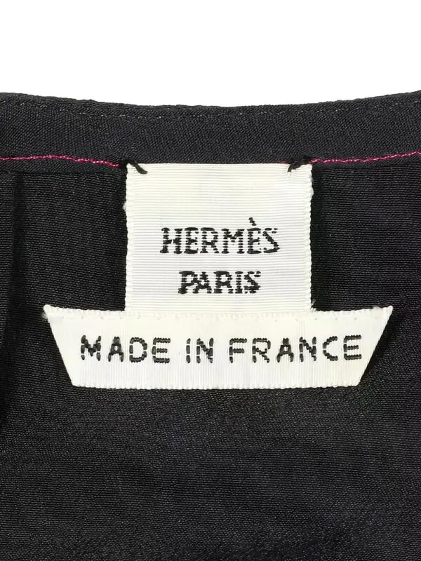 Hermès Silk Short Sleeve Blouse