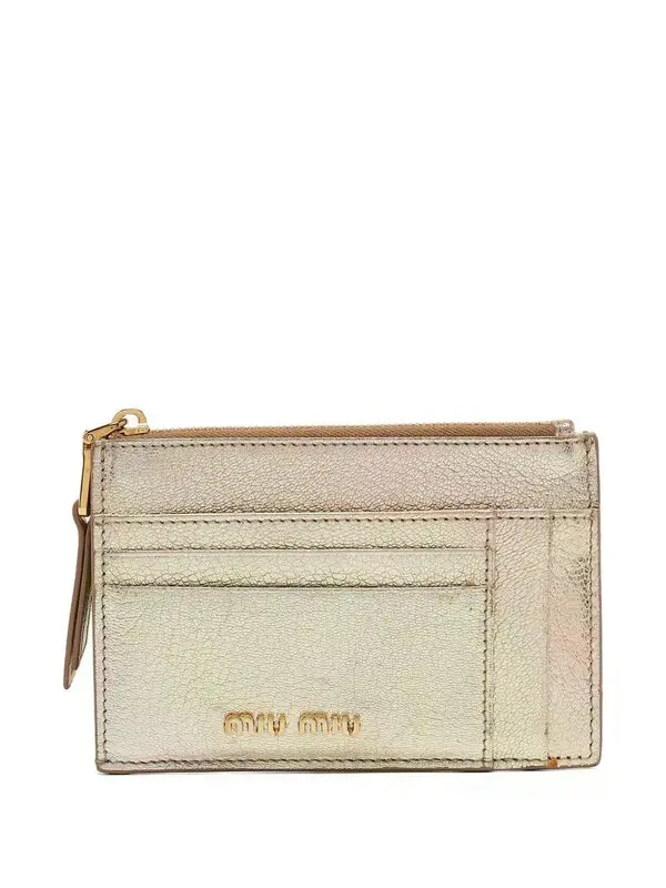 Miu Miu 2024 Madras Cardholder - Gold