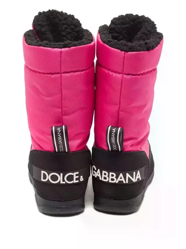 Dolce & Gabbana Lace-up Nylon Boots