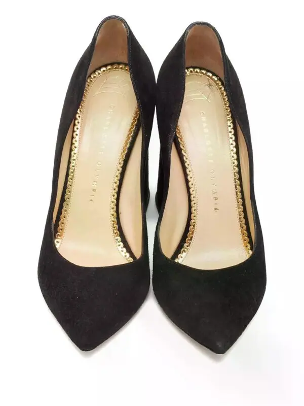 CHARLOTTE OLYMPIA 110mm Leather Heeled Pumps