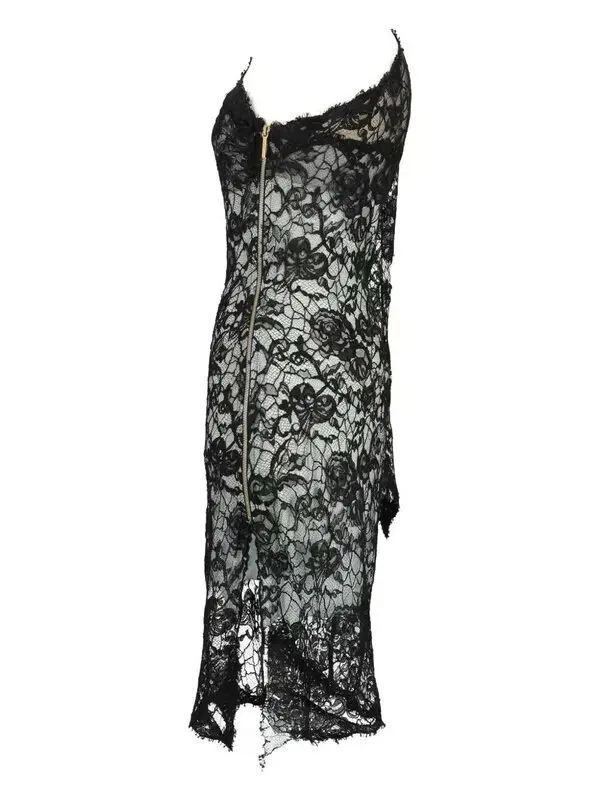 Emilio Pucci Lace-detailing Midi Dress - Black