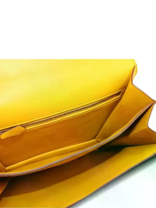 Hermès 2002 Evercolor Shoulder Bag - Yellow