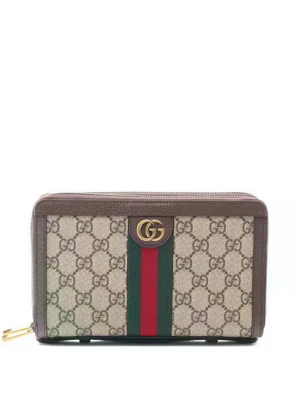 Gucci 2020s Ophidia Zip Wallet - Brown