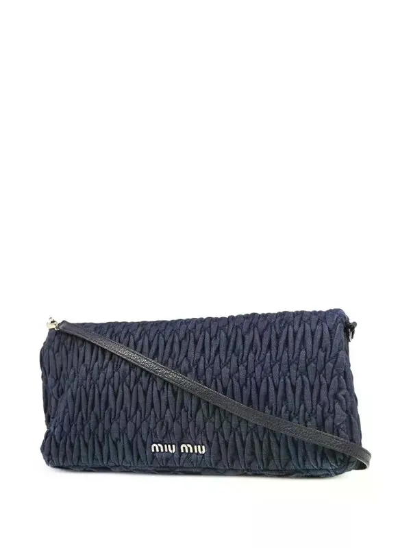 Miu Miu 2010 Matelassé Handbag - Blue