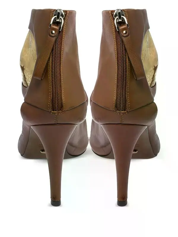 SERGIO ROSSI Cut-out Metal-detail Booties
