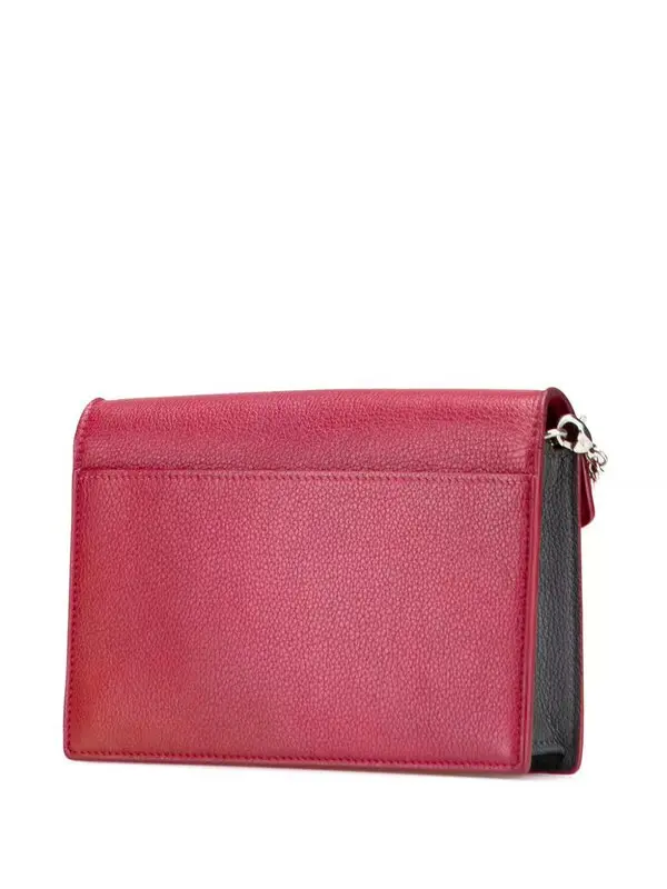 LOUIS VUITTON 2019 Bicolor Leather Mylockme Chain Pochette - Brown