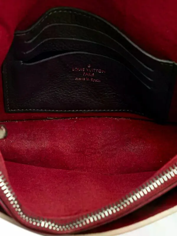 LOUIS VUITTON 2019 Bicolor Leather Mylockme Chain Pochette - Brown