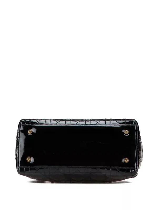 Dior 1997 Medium Lady Satchel - Black