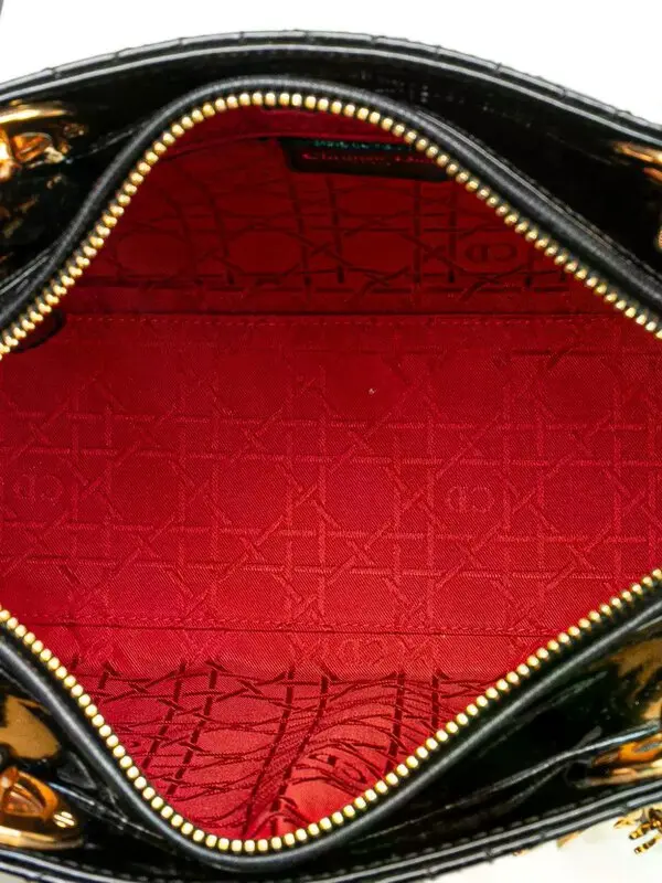 Dior 1997 Medium Lady Satchel - Black