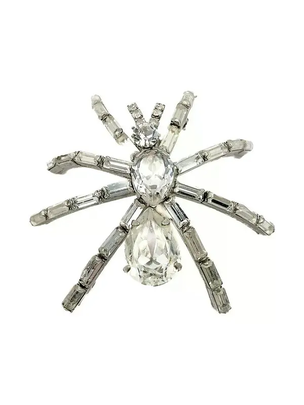 JENNIFER GIBSON JEWELLERY 1980s Spider Brooch - Silver