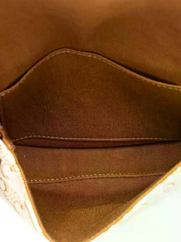 Celine 2002 Mini Triomphe Coated Canvas Besace Crossbody Bag - Brown