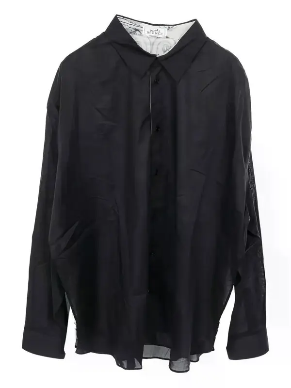 Hermès Layered Cotton-silk Shirt