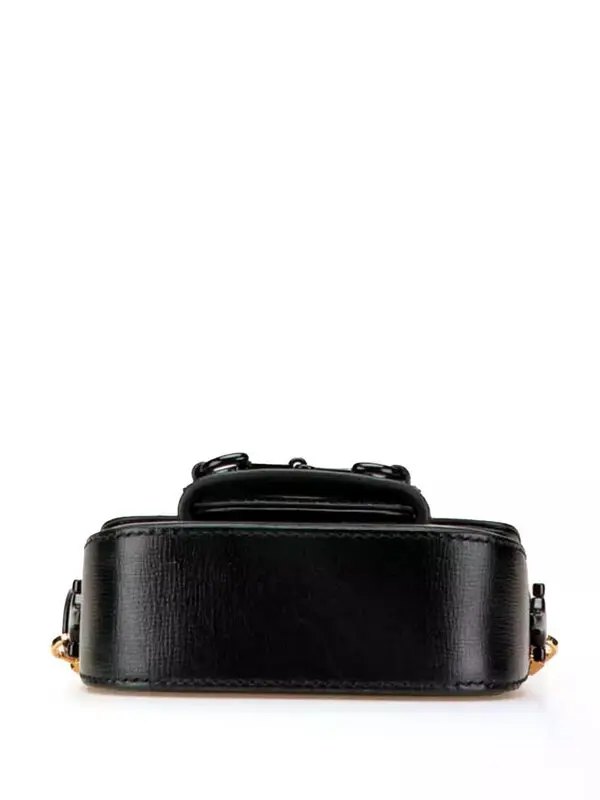 Gucci Mini Leather Horsebit 1955 Web Satchel - Black