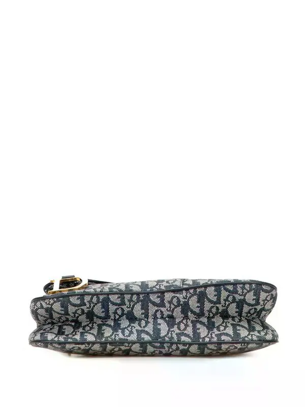 Dior Diorissimo Trotter Canvas Double Saddle Crossbody Bag