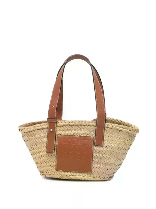Loewe 2019 Small Raffia Basket Tote Bag