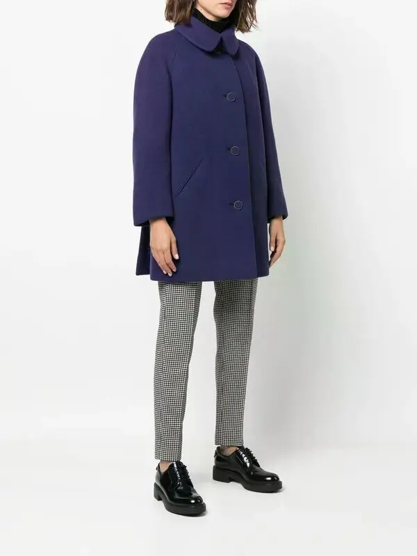 A.N.G.E.L.O. VINTAGE CULT 1960s Buttoned Coat With Peter Pan Collar